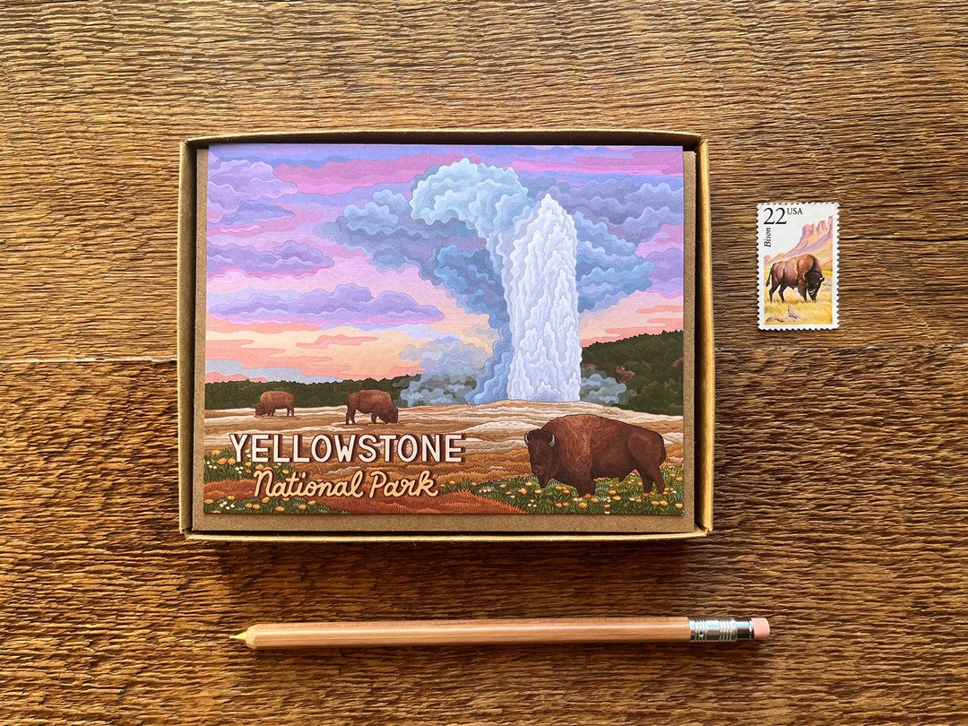 Yellowstone National Park Cards, Wyoming Montana National Park Scenic ...