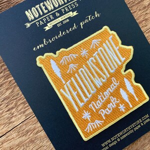 Yellowstone Patch, Yellowstone National Park Patch, Single Embroidered ...