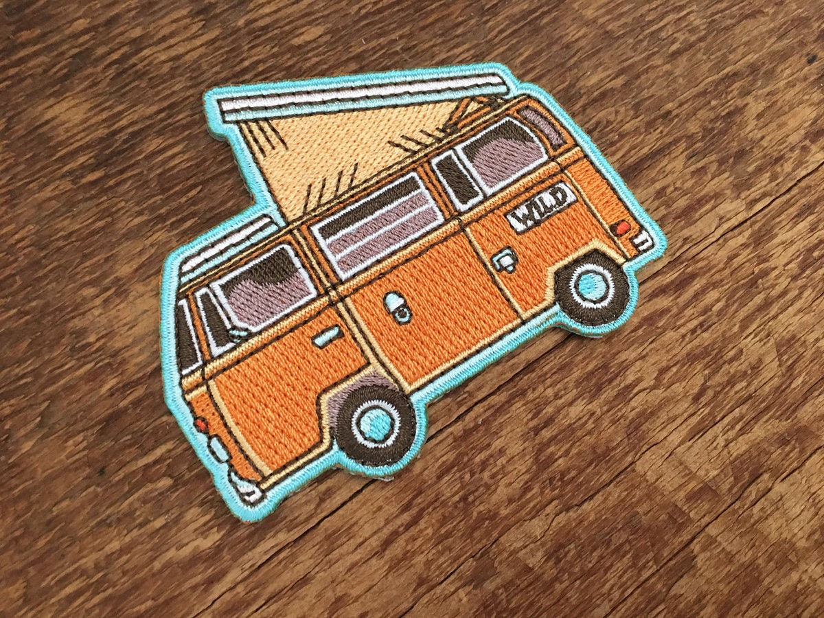 Camper Van Patch, Explore Patch, Single Embroidered Patch With Iron-on ...