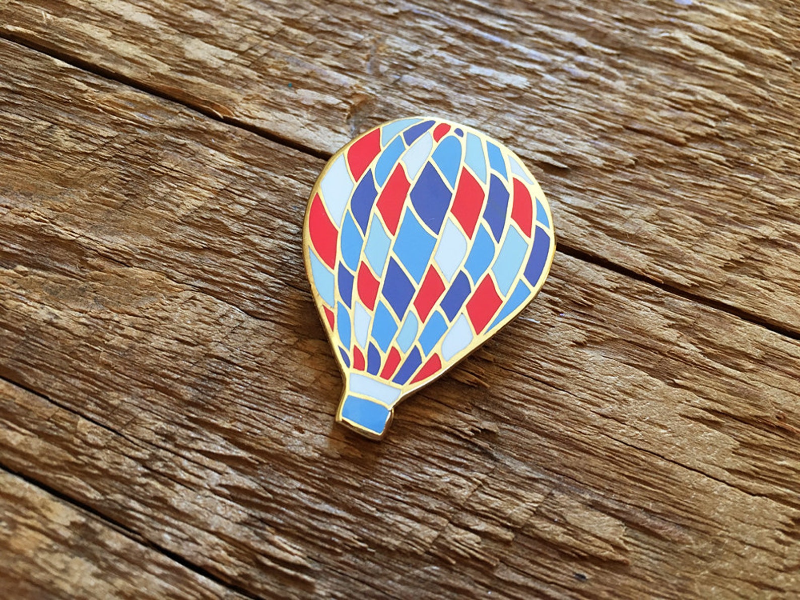 Hot Air Balloon Enamel Pin Outdoors Enamel Pin Single Hard - Etsy