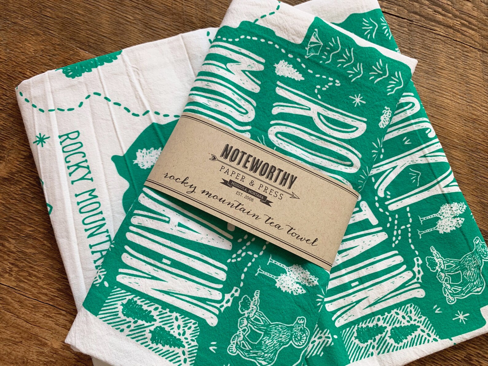 Rocky Mountain Tea Towel, Rocky Mountain National Park, Single Screen ...