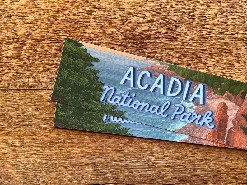 Acadia National Park Bumper Sticker, Acadia Sticker, Bumper Sticker ...