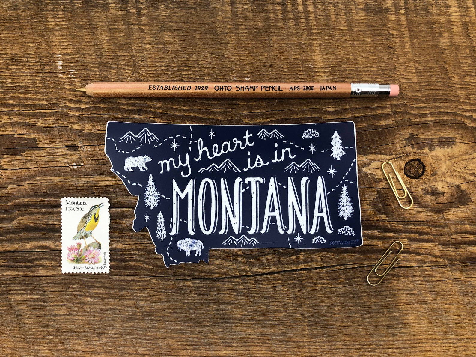 Montana Sticker Montana State Sticker Bumper Sticker Single - Etsy