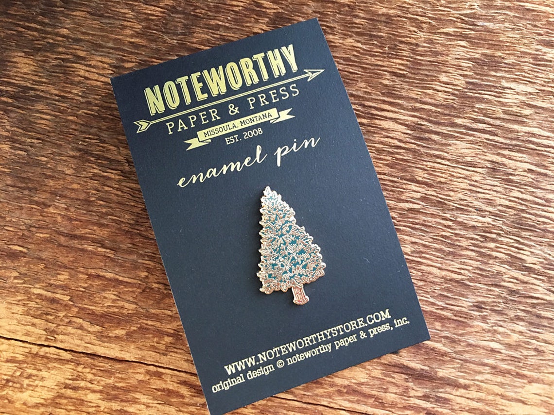 Pine Tree Enamel Pin Outdoors Enamel Pin Single Hard Enamel | Etsy