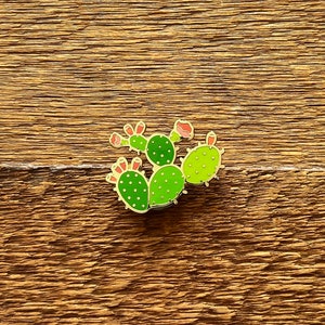 Prickly Pear Cactus Enamel Pin, Desert Arizona Enamel Pin, Single Hard ...