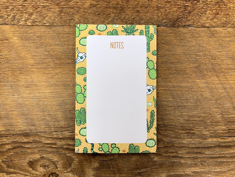 Desert Pocket Notepad Cactus Pattern Notepad Office Desk | Etsy