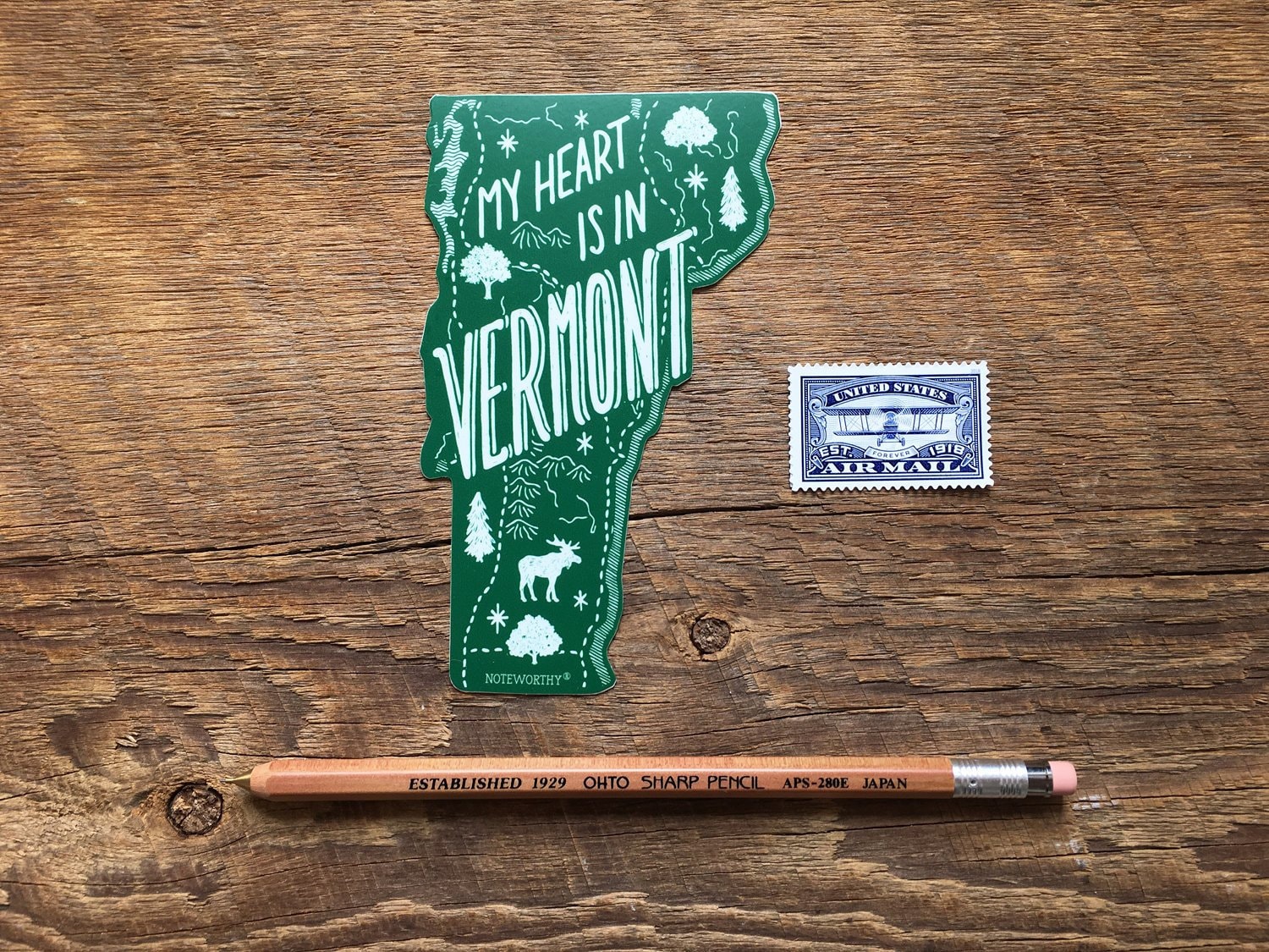 Vermont Sticker Vermont State Sticker Bumper Sticker Single | Etsy