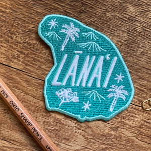 Lanai Island Patch, Lanai Island Hawaii Patch, Single Embroidered Patch ...
