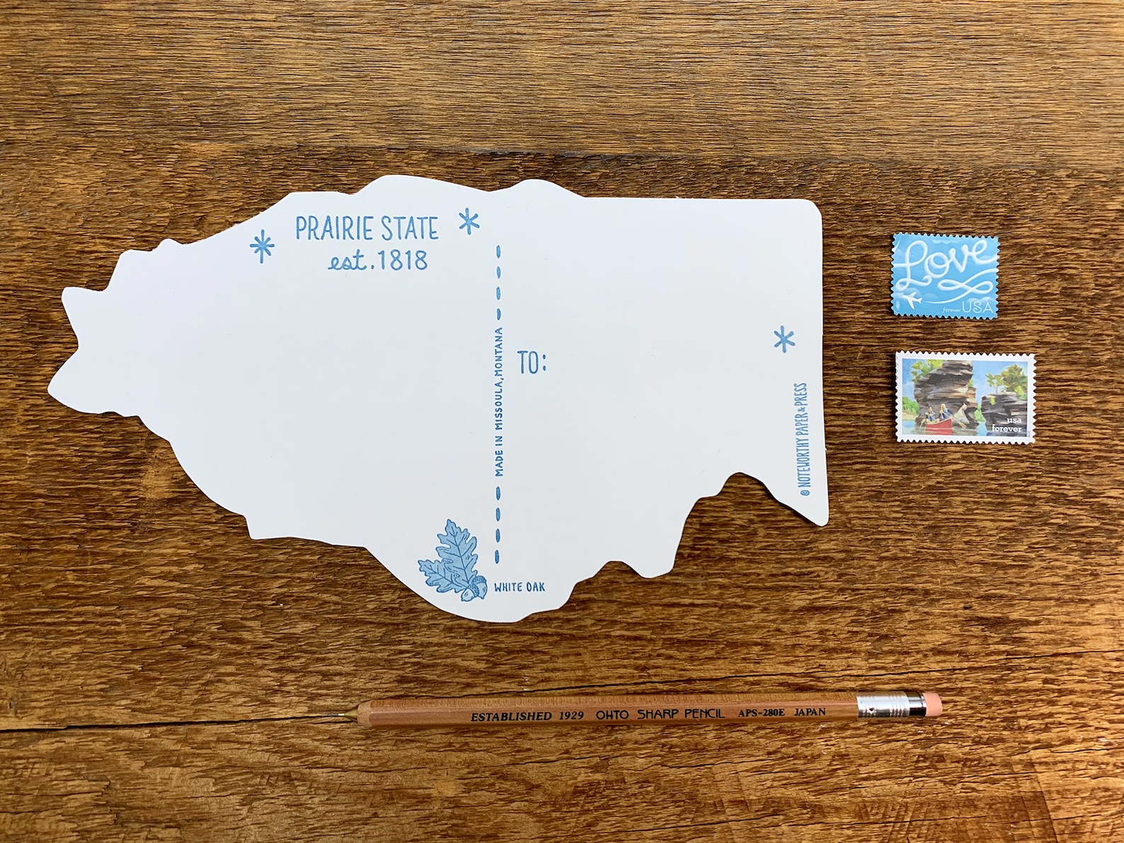 Illinois Postcard Greetings From Illinois Die Cut - Etsy