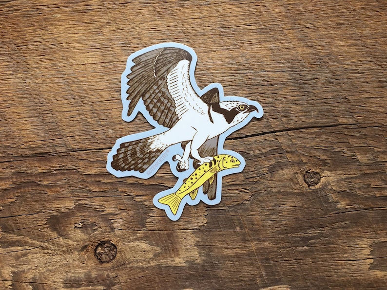 Osprey Sticker, Wildlife Sticker, Outdoor Sticker, Single Die Cut Vinyl ...