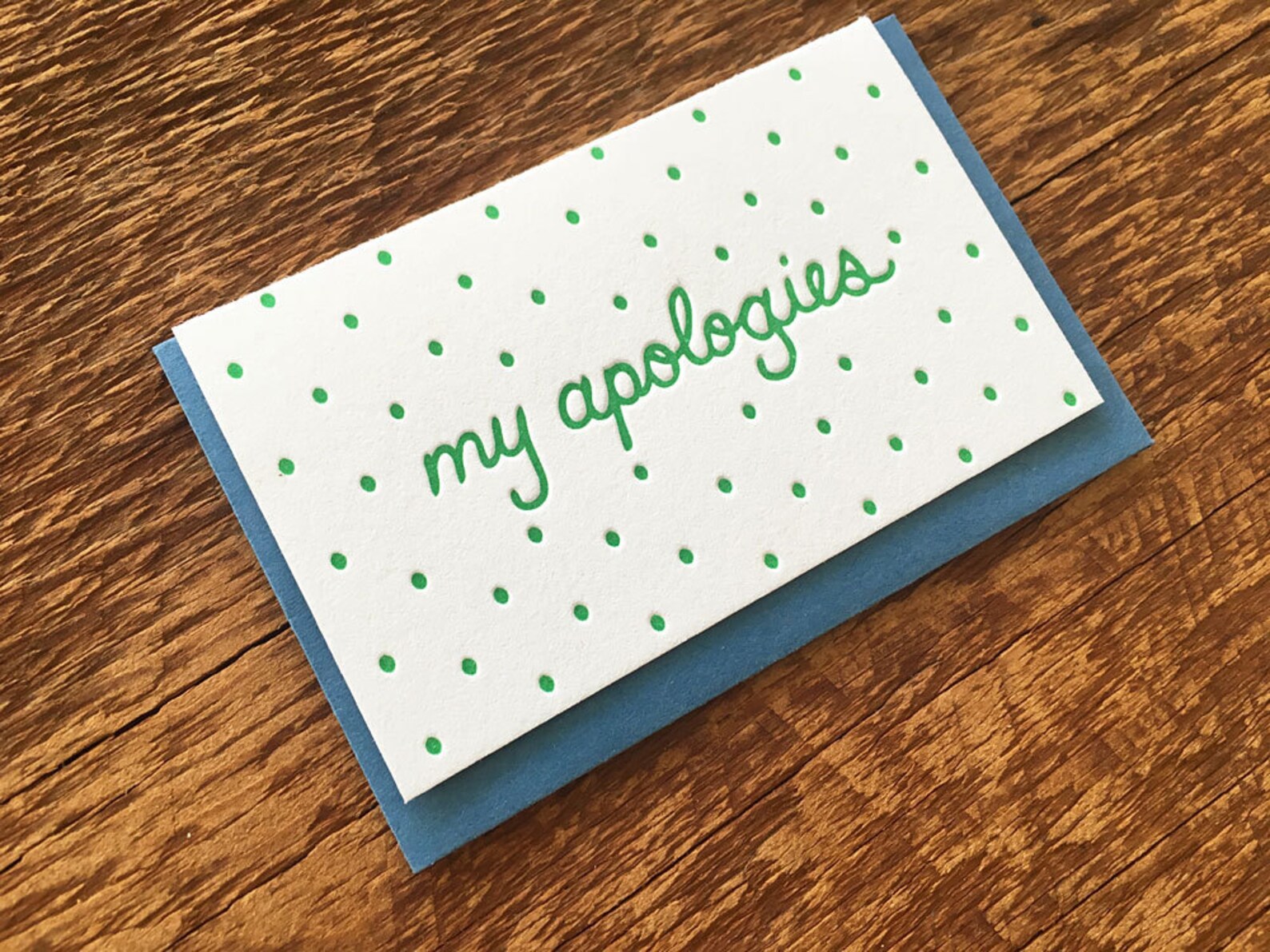 My Apologies I'm Sorry Enclosure Card Gift Card Mini | Etsy