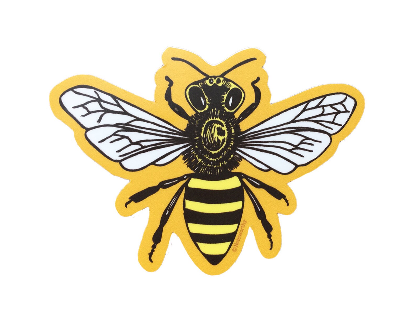 Honey Bee Sticker, Outdoors Sticker, Single Die Cut Vinyl Sticker - Etsy