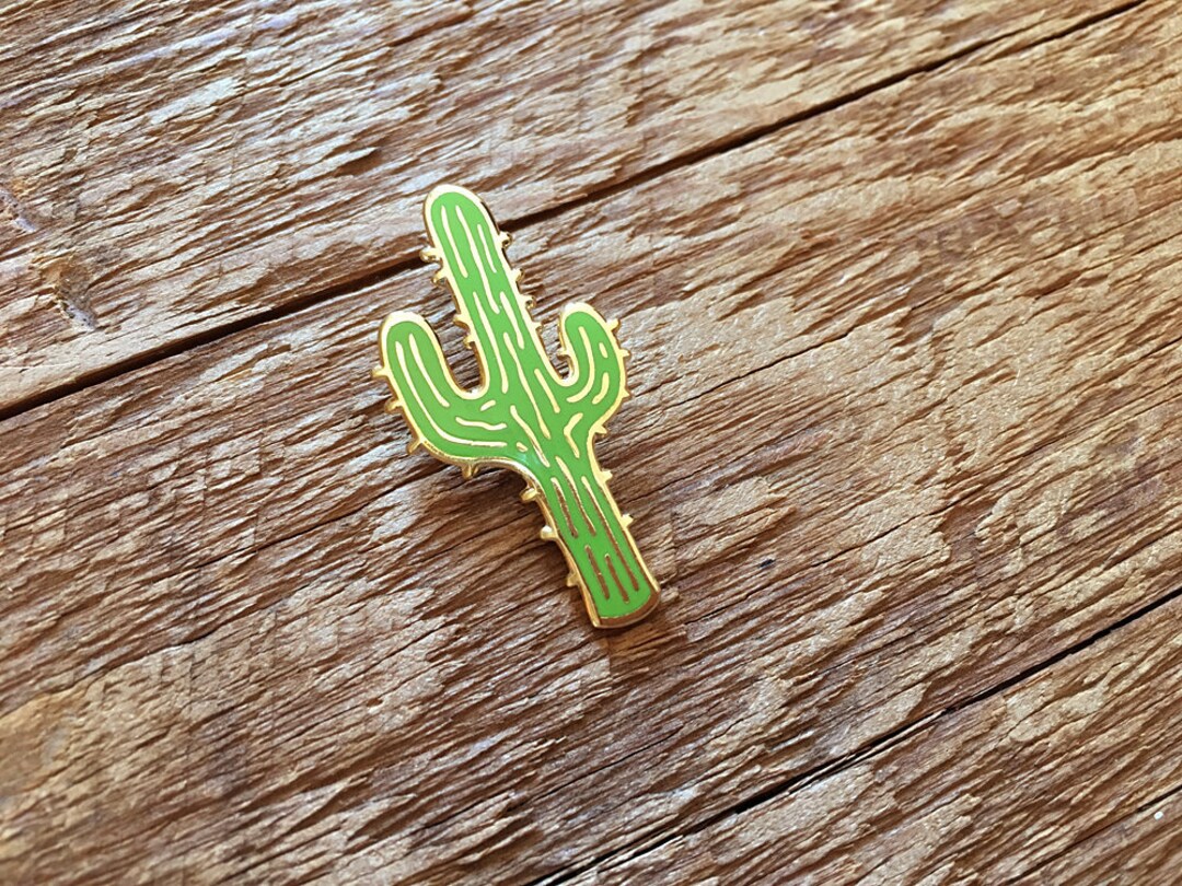 Cactus Enamel Pin, Desert Enamel Pin, Single Hard Enamel Pin With ...