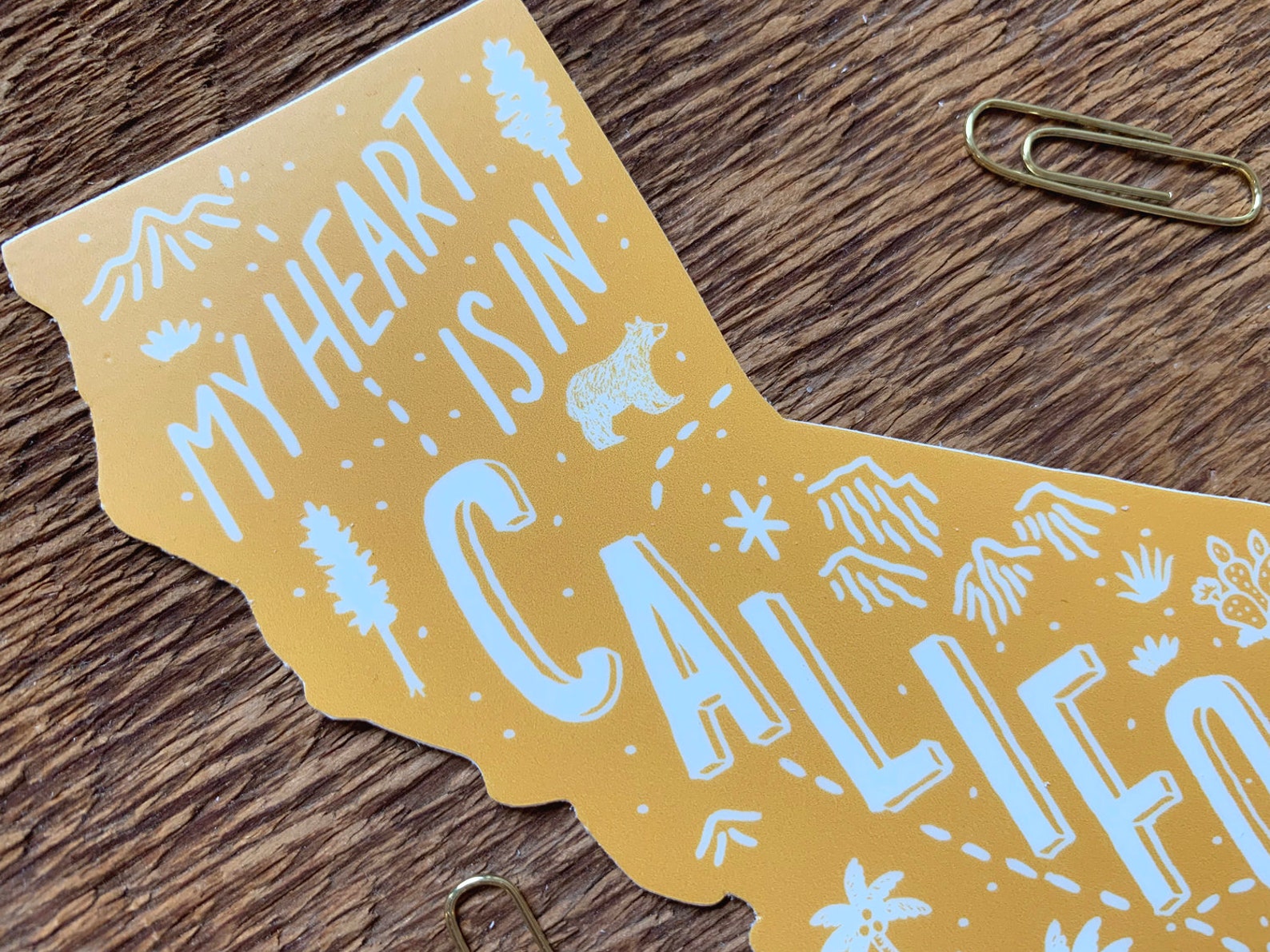 California Sticker California State Sticker Bumper Sticker | Etsy