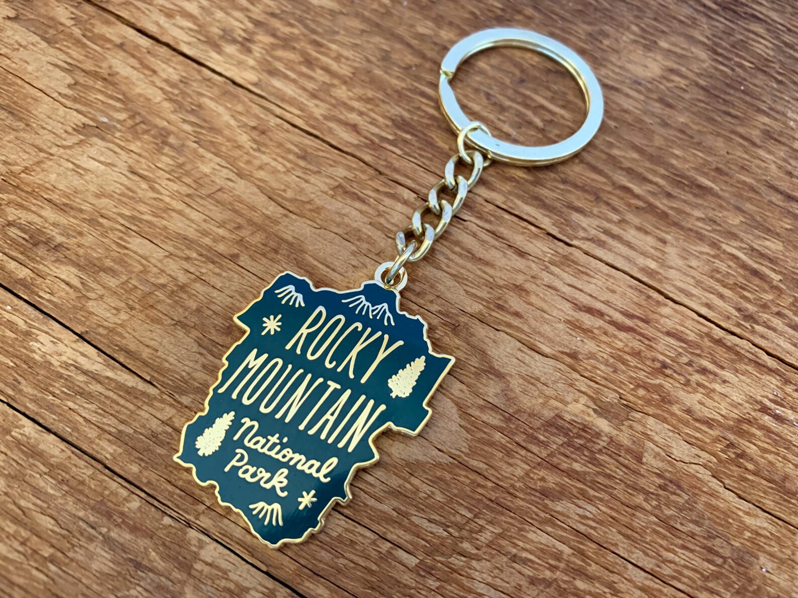 Rocky Mountain Enamel Keychain, Rocky Mountain National Park Map ...