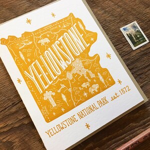 Yellowstone National Park Greeting Card, Boxed Set of 6, A2 Folded Note ...