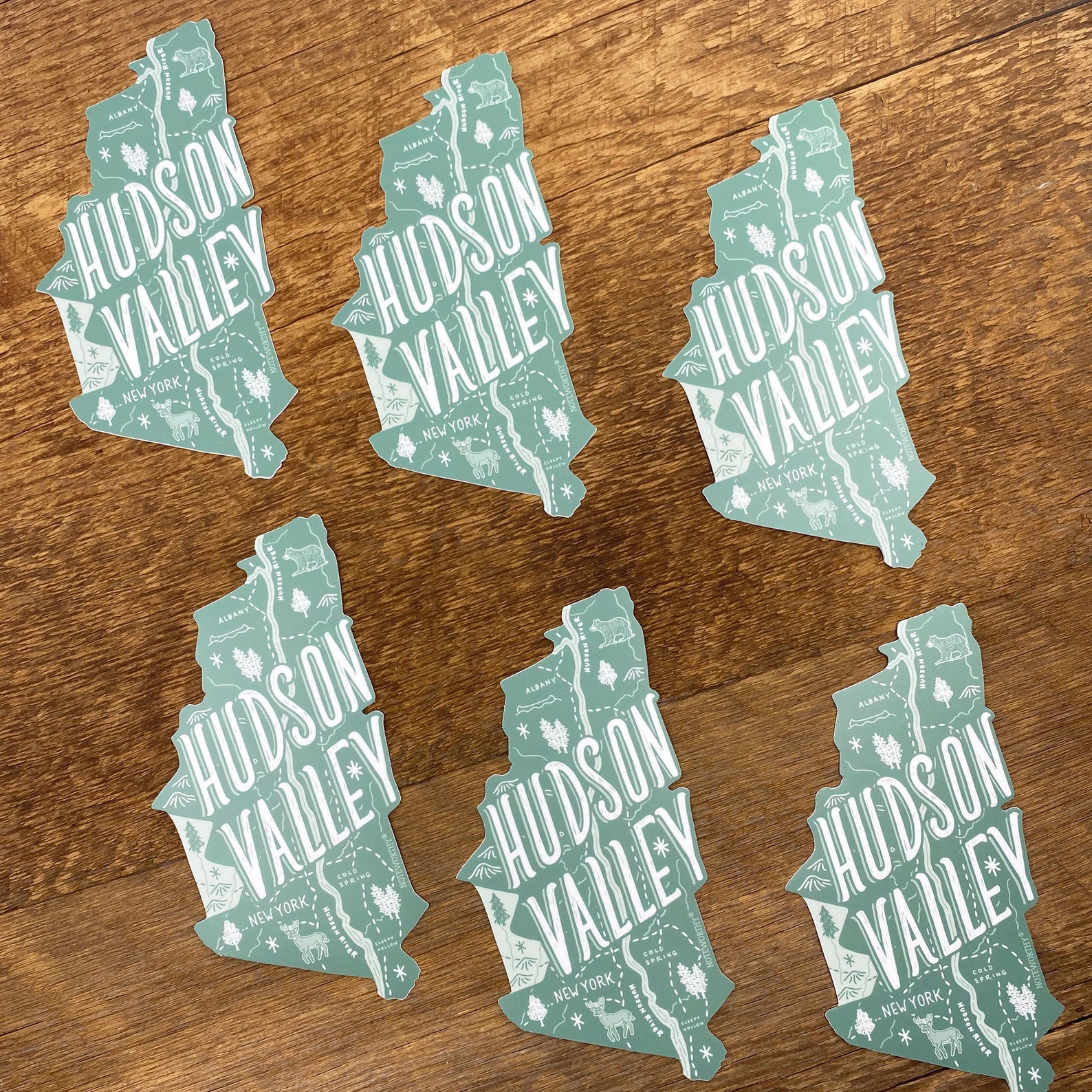 Hudson River Valley Sticker, Hudson Valley Sticker, Single Die Cut ...