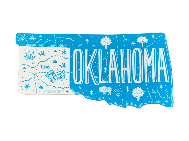 Oklahoma Sticker Oklahoma State Sticker Bumper Sticker - Etsy