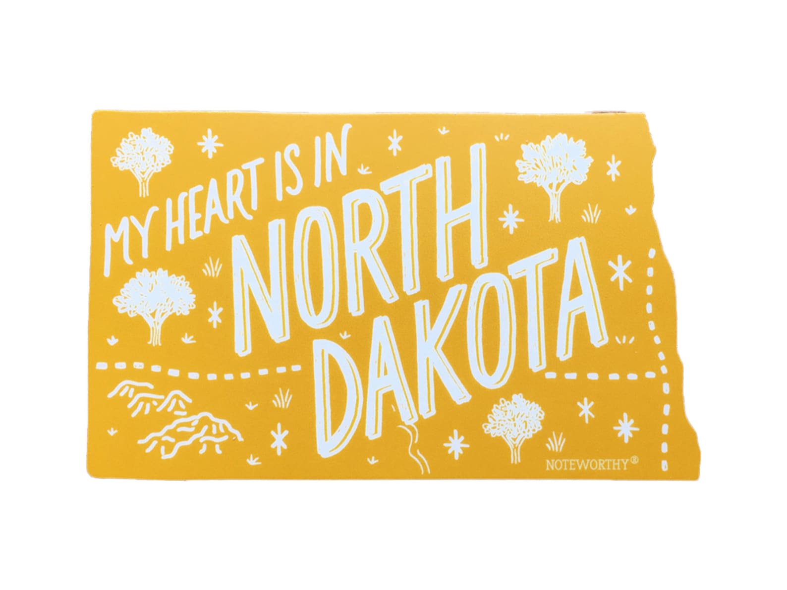 North Dakota Sticker North Dakota State Sticker Bumper - Etsy