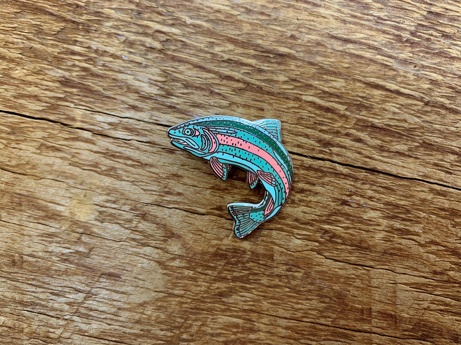 Trout Enamel Pin Single Hard Enamel Pin With Butterfly Clutch - Etsy