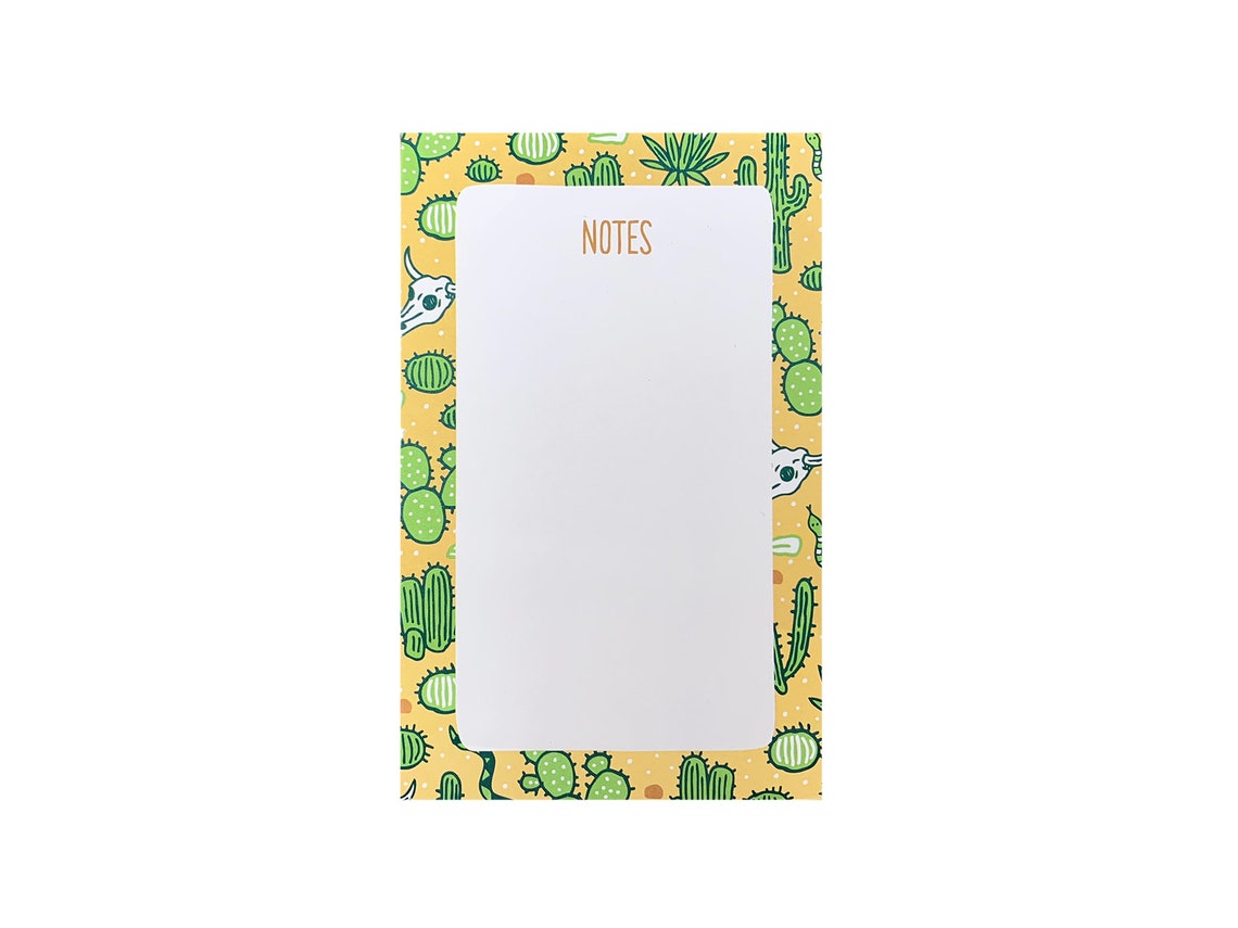 Desert Pocket Notepad Cactus Pattern Notepad Office Desk | Etsy