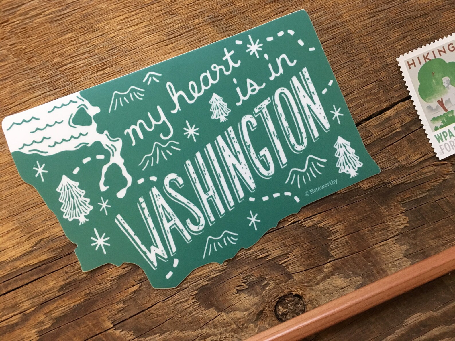 Washington Sticker Washington State Sticker Bumper Sticker - Etsy