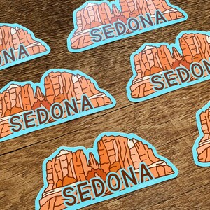 Sedona Sticker, Cathedral Rock Sticker, Single Die Cut Vinyl Sticker - Etsy