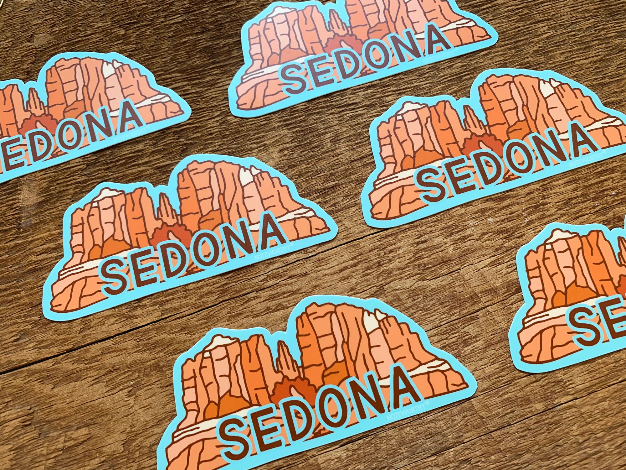 Sedona Sticker, Cathedral Rock Sticker, Single Die Cut Vinyl Sticker - Etsy