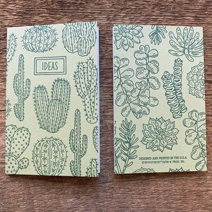 Cacti & Succulents, Pocket Notebook Sets, Set of 2 Pocket Notebooks, 48 ...