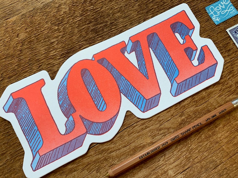 Philadelphia LOVE Postcard Sending Love From Philadelphia - Etsy