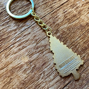 Pine Tree Enamel Keychain, Pine Keychain, Single Hard Enamel Keychain ...
