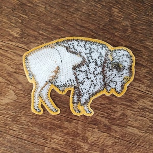 Bison Patch, Buffalo Patch, Explore Patch, Single Embroidered Patch With Iron-on Back - Etsy