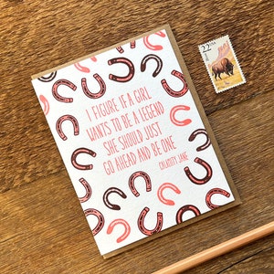 Calamity Jane Quote, Single Letterpress Greeting Card, Inspirational ...