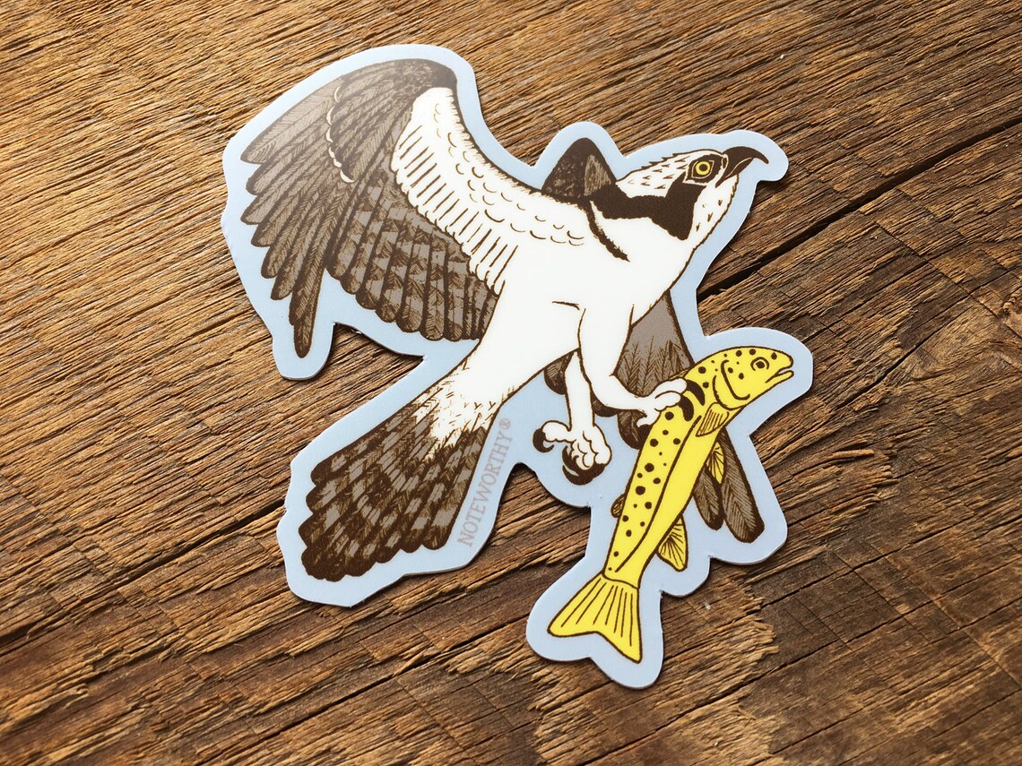 Osprey Sticker Wildlife Sticker Outdoor Sticker Single Die - Etsy