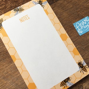 Honey Bee Pocket Notepad, Bee Gift, Office Supplies, 3.5 X 5.5 Desk Notepad - Etsy