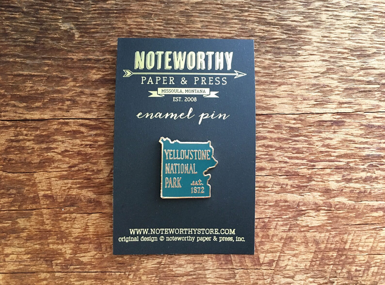 Yellowstone National Park Enamel Pin National Park Pin - Etsy