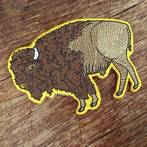 Bison Patch, Buffalo Patch, Explore Patch, Single Embroidered Patch ...