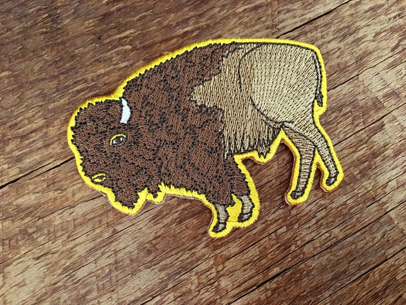 Bison Patch Buffalo Patch Explore Patch Single Embroidered - Etsy