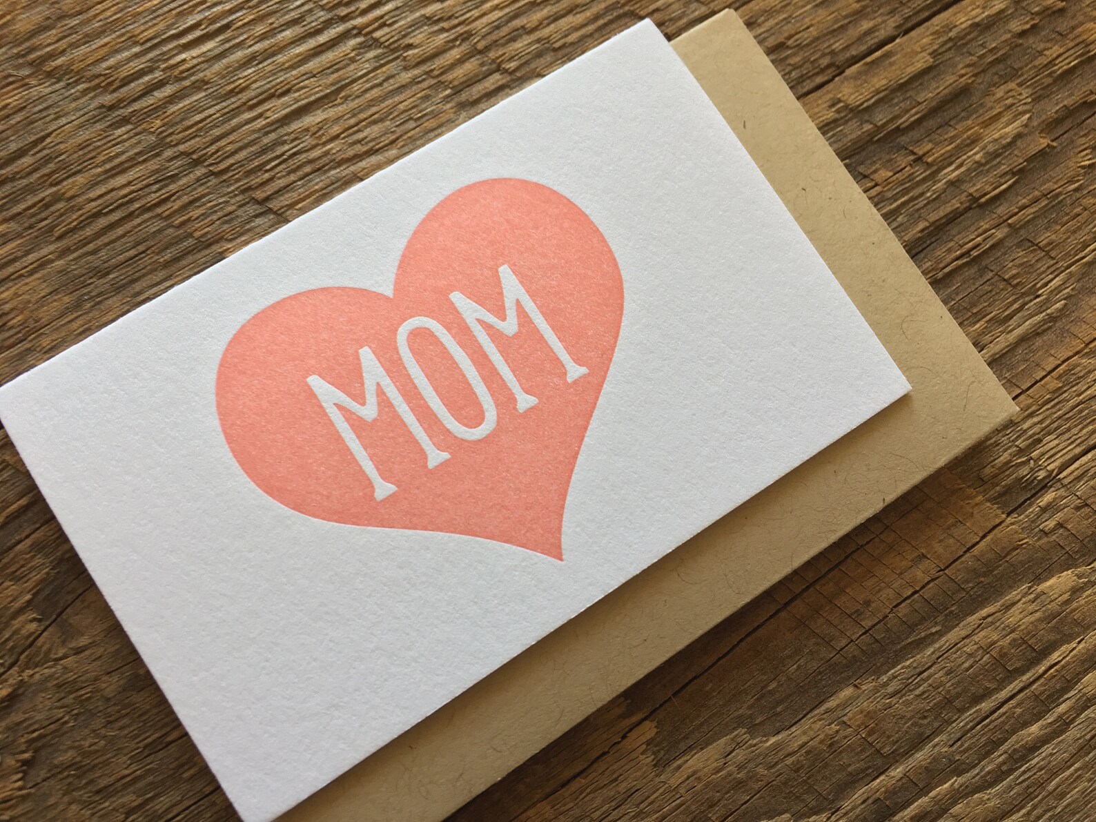Mom Heart Card Happy Mother's Day Enclosure Card Gift | Etsy
