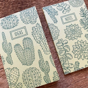 Cacti & Succulents, Pocket Notebook Sets, Set of 2 Pocket Notebooks, 48 ...