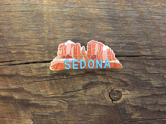 Sedona Arizona Enamel Pin Cathedral Rock Pin Single Hard - Etsy