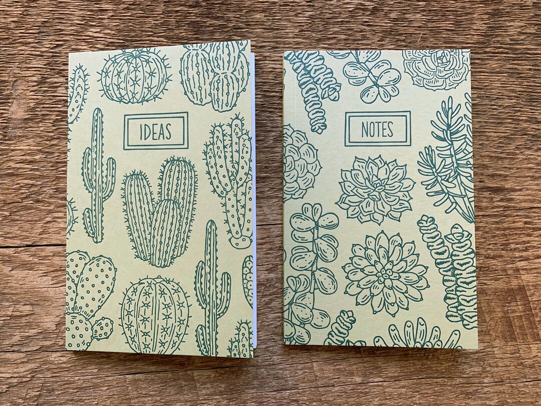 Cacti & Succulents, Pocket Notebook Sets, Set of 2 Pocket Notebooks, 48 ...