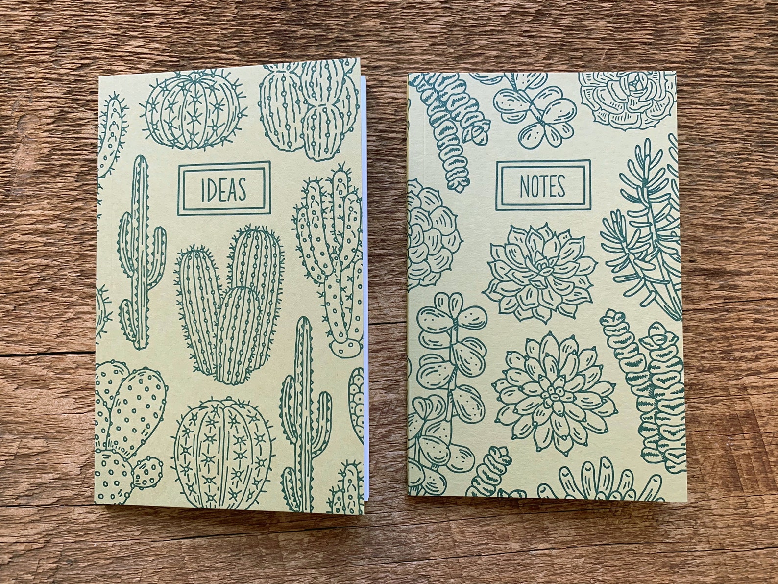 Cacti & Succulents Pocket Notebook Sets Set of 2 Pocket - Etsy
