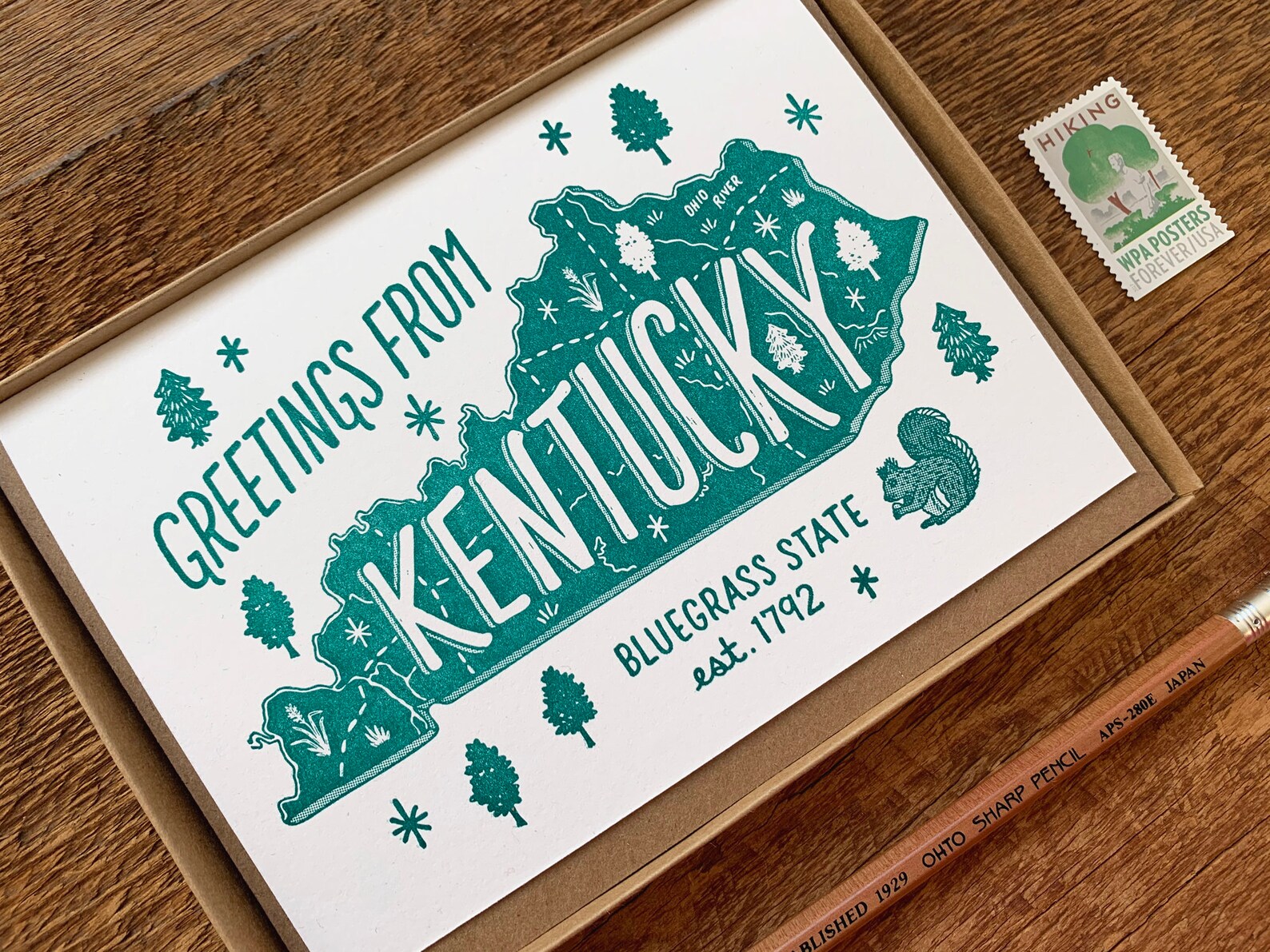 Kentucky Greeting Card Greetings From Kentucky Boxed Set of | Etsy