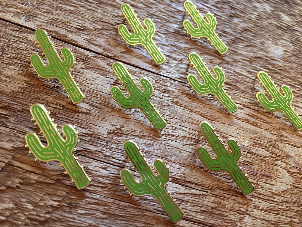 Cactus Enamel Pin Desert Enamel Pin Single Hard Enamel Pin | Etsy