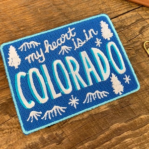 Colorado Patch, My Heart is in Colorado Patch, Single Embroidered Patch ...
