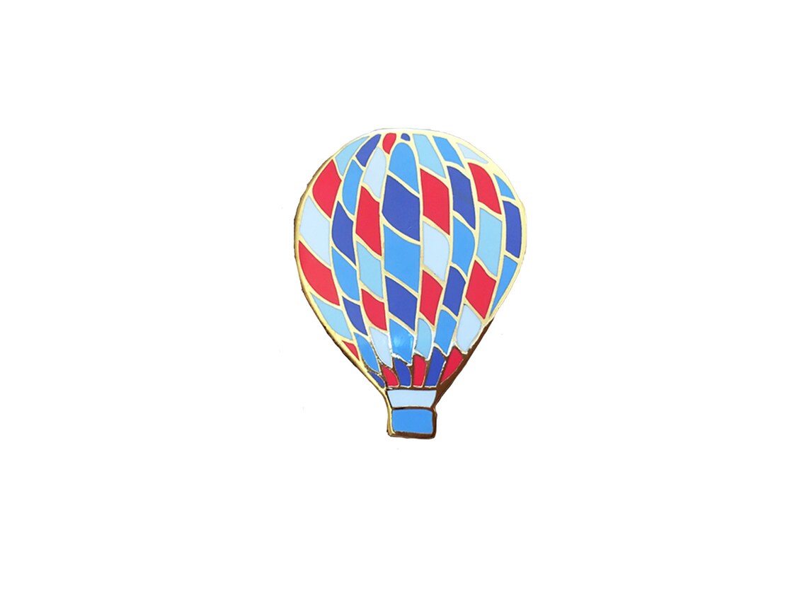 Hot Air Balloon Enamel Pin Outdoors Enamel Pin Single Hard - Etsy