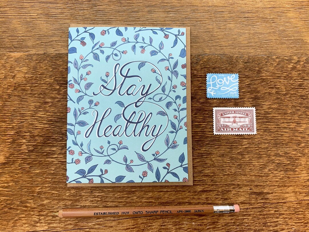 SALE Stay Healthy Card, Get Well Card, Encouragement Card, Friendship ...
