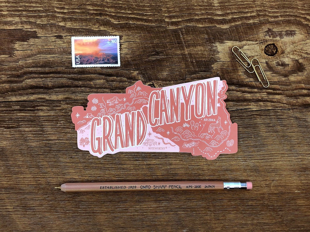 Grand Canyon Sticker, Grand Canyon National Park Sticker, Single Die ...