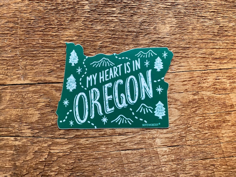 Oregon Sticker Oregon State Sticker Bumper Sticker Single - Etsy